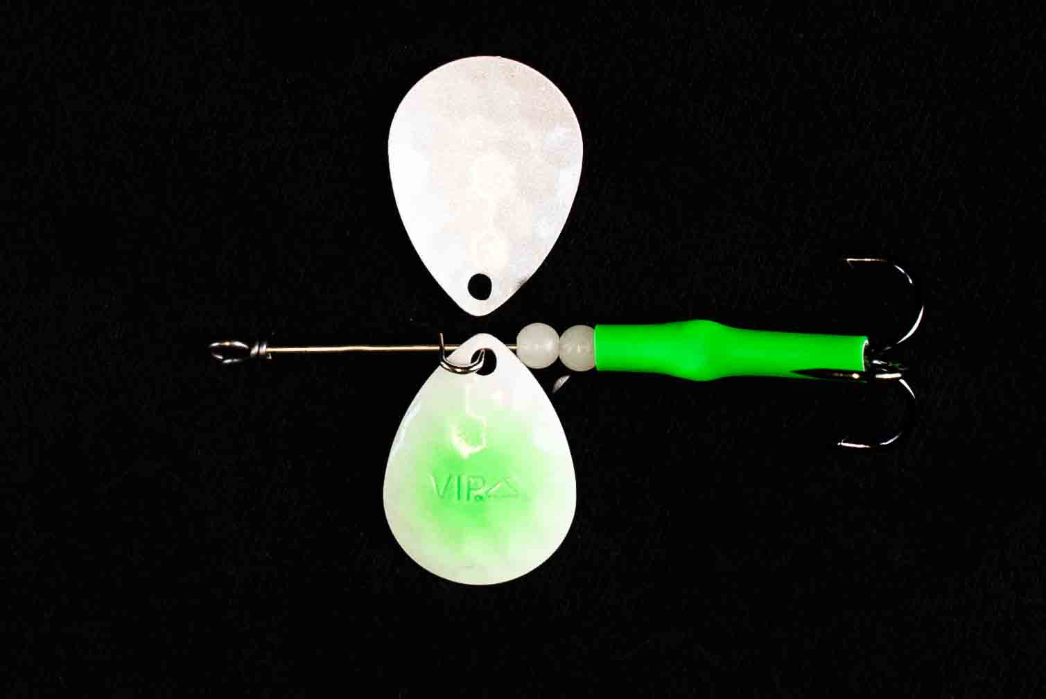 3.5 Colorado "Glow Green" Salmon Spinner (Single Spinner) – VIP Outdoors