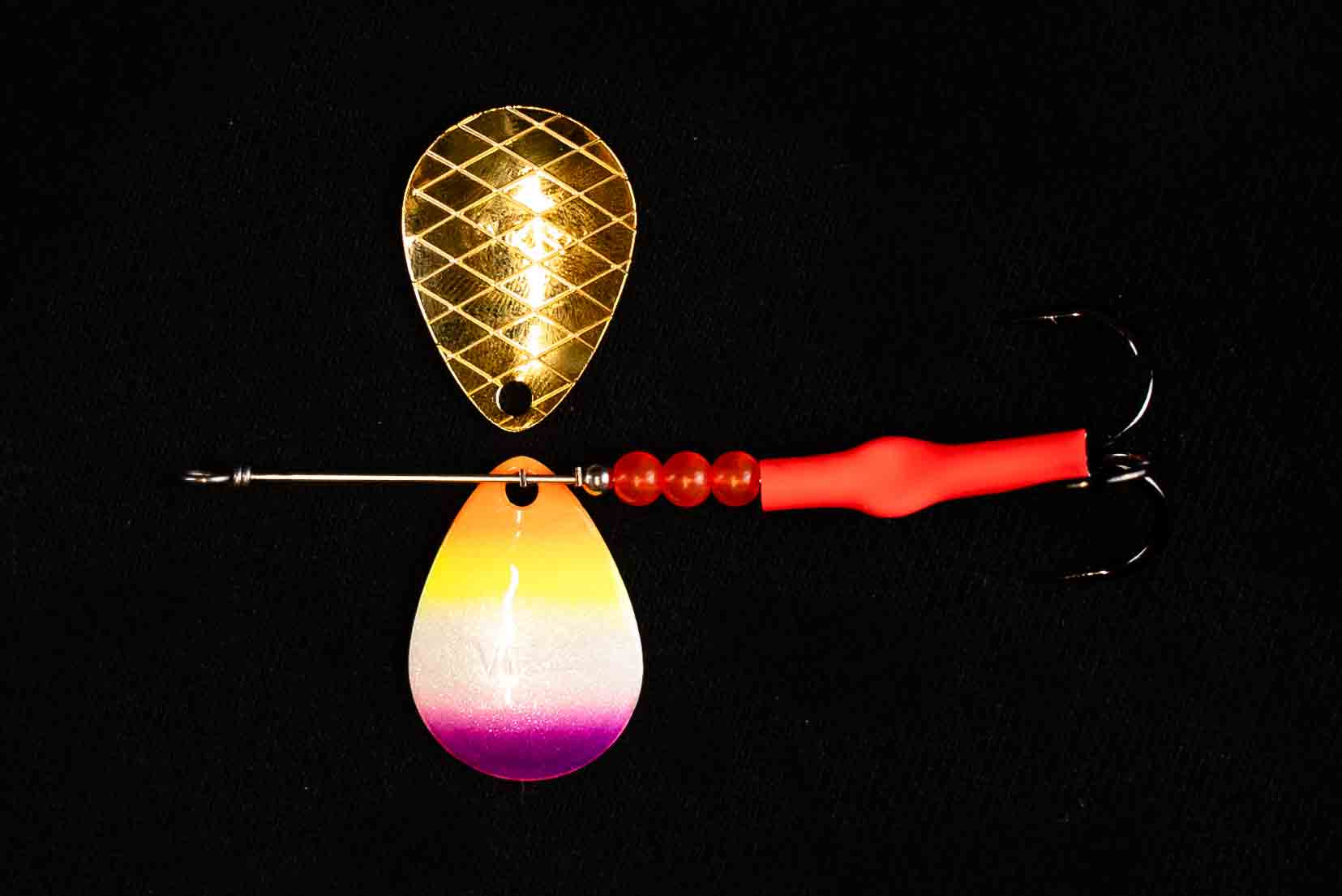 #3.5 BV Deep Cup “PTR” Salmon Spinner (Single Spinner) – VIP Outdoors