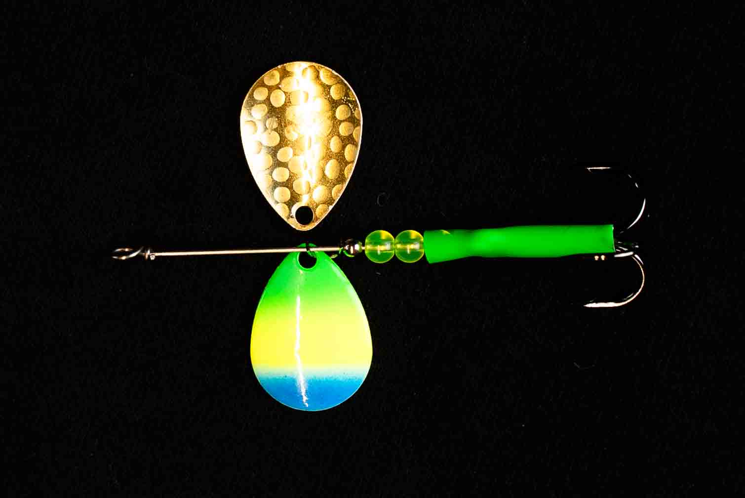 #3 Colorado "Green/Chart/Blue" Salmon Spinner (Single Spinner) – VIP ...