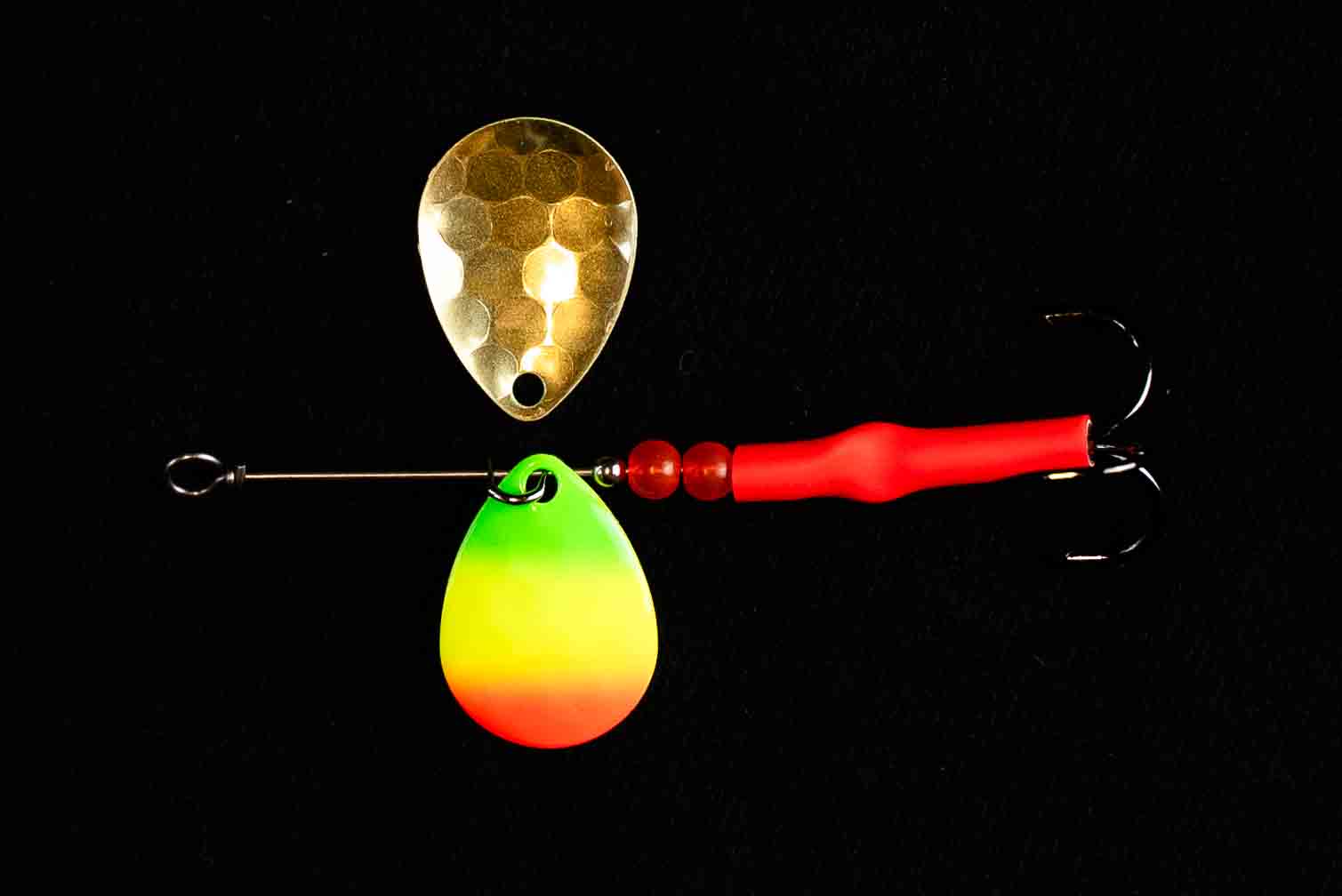 #3 Colorado "Green/Chart/Red" Salmon Spinner (Single Spinner) – VIP ...