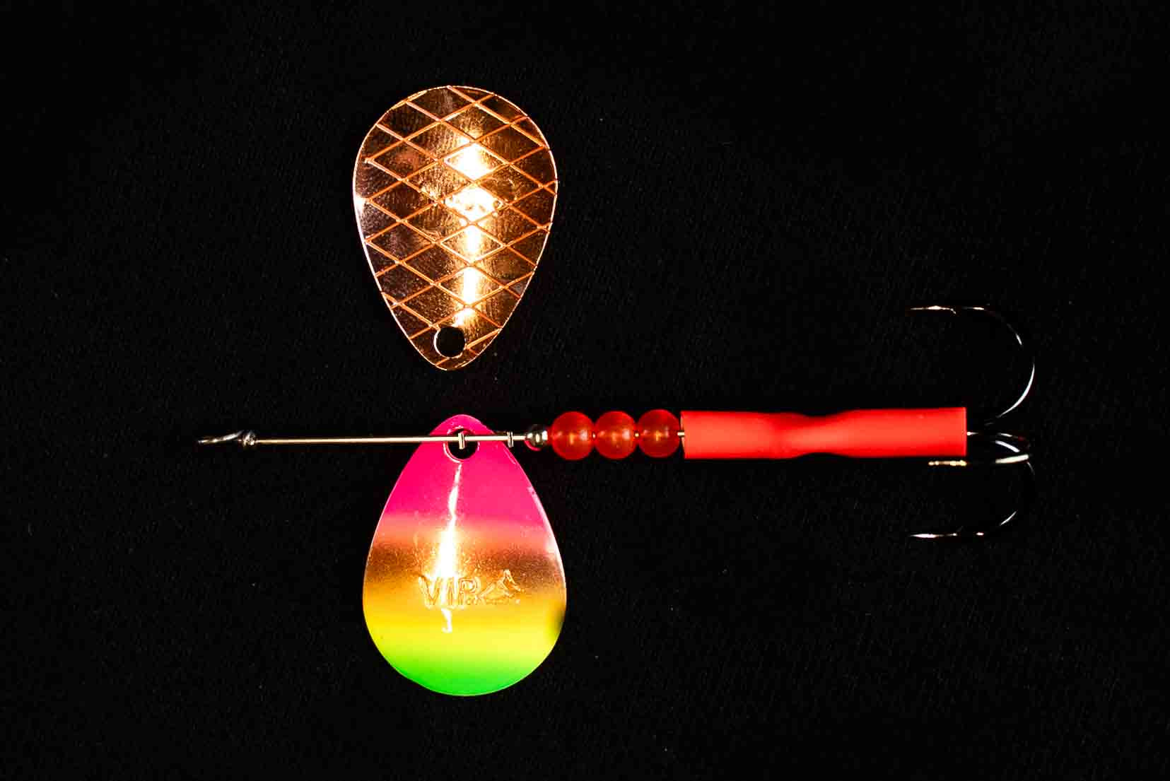 #3.5 BV Deep Cup “Copper Coastal GTR” Salmon Spinner (Single Spinner ...