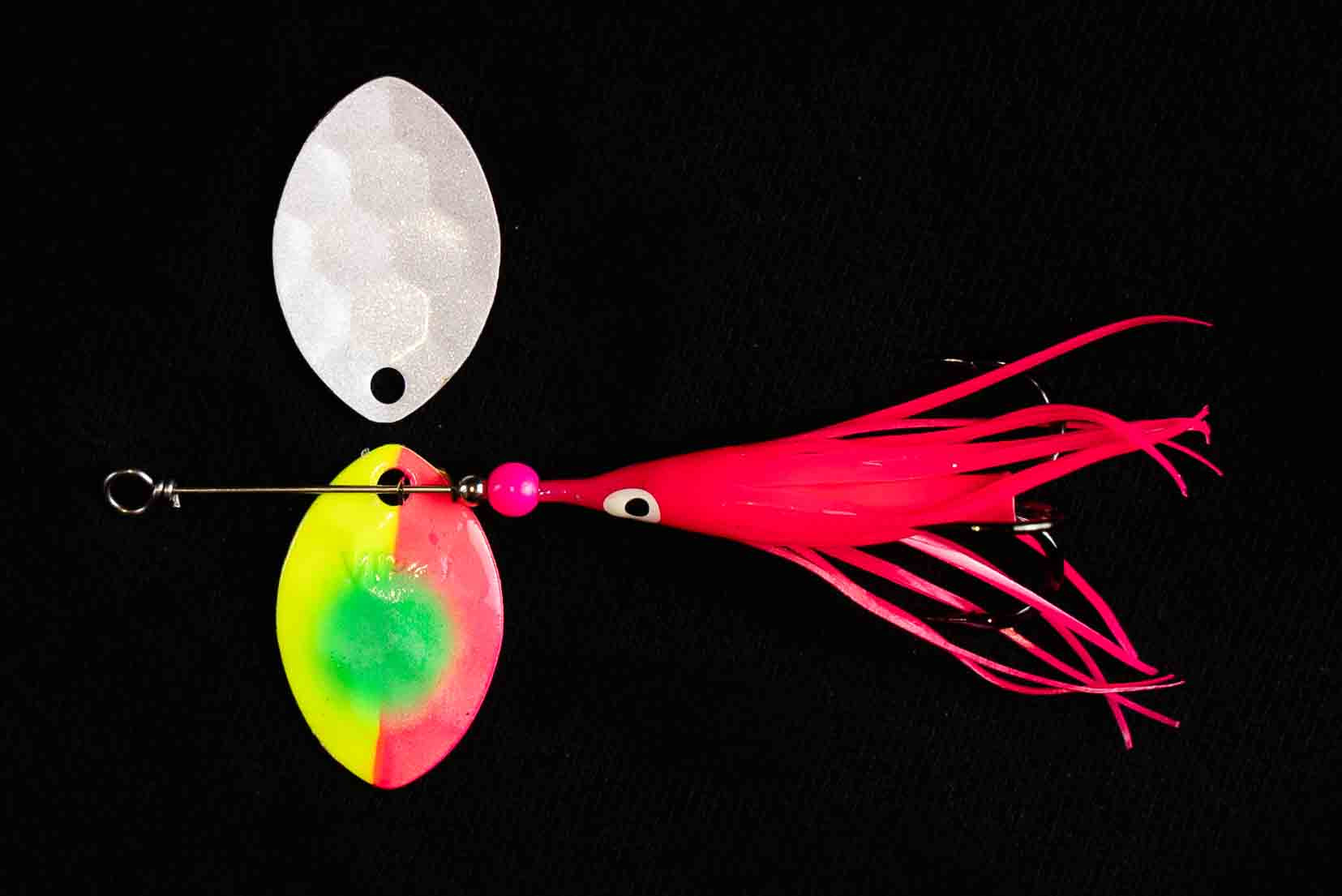#3.5 Cascade "Glow Nanner" Salmon Spinner (single spinner) – VIP Outdoors