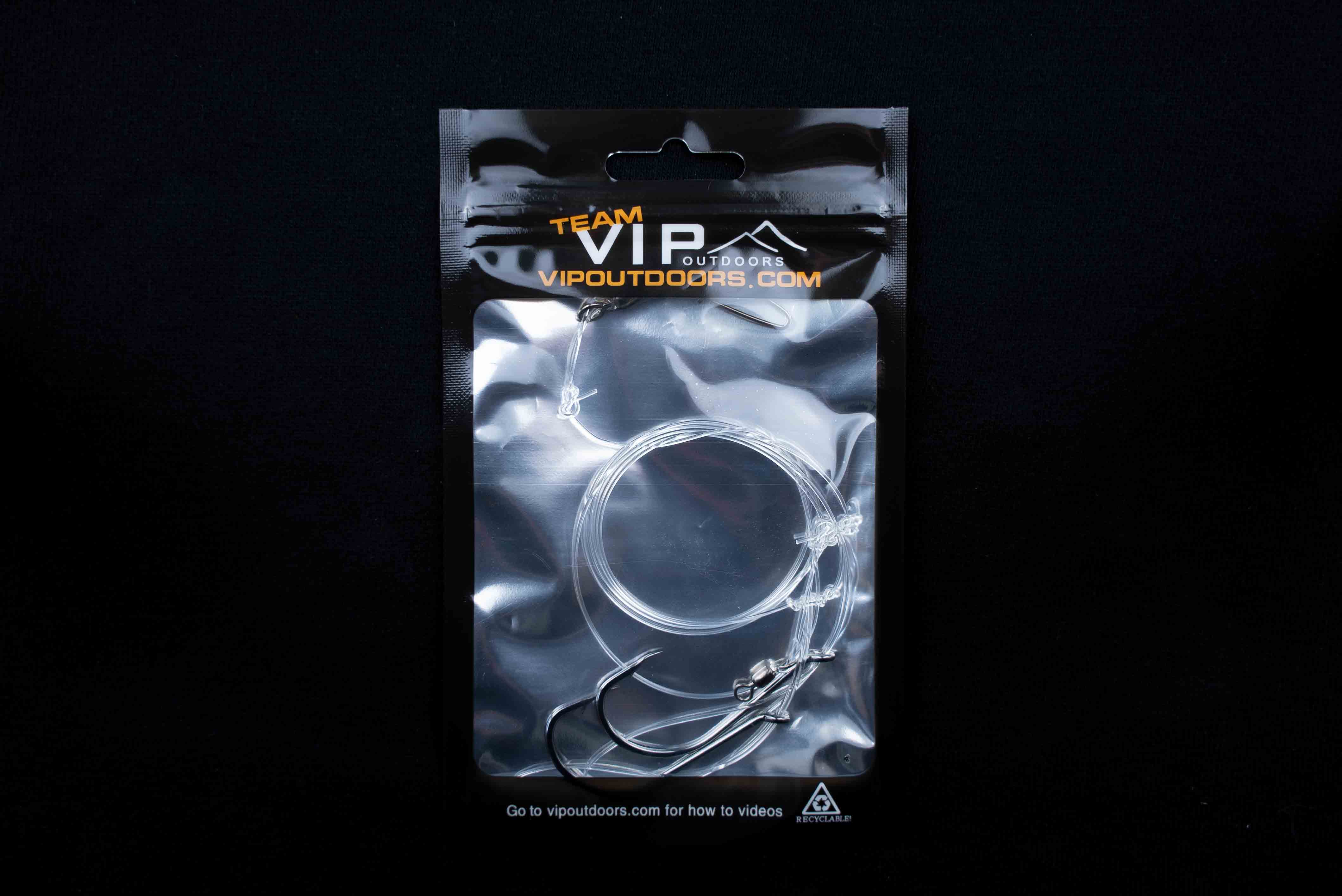 VIP Double Bare/Bait Hooks Dropper SetUp (60lb) – VIP Outdoors