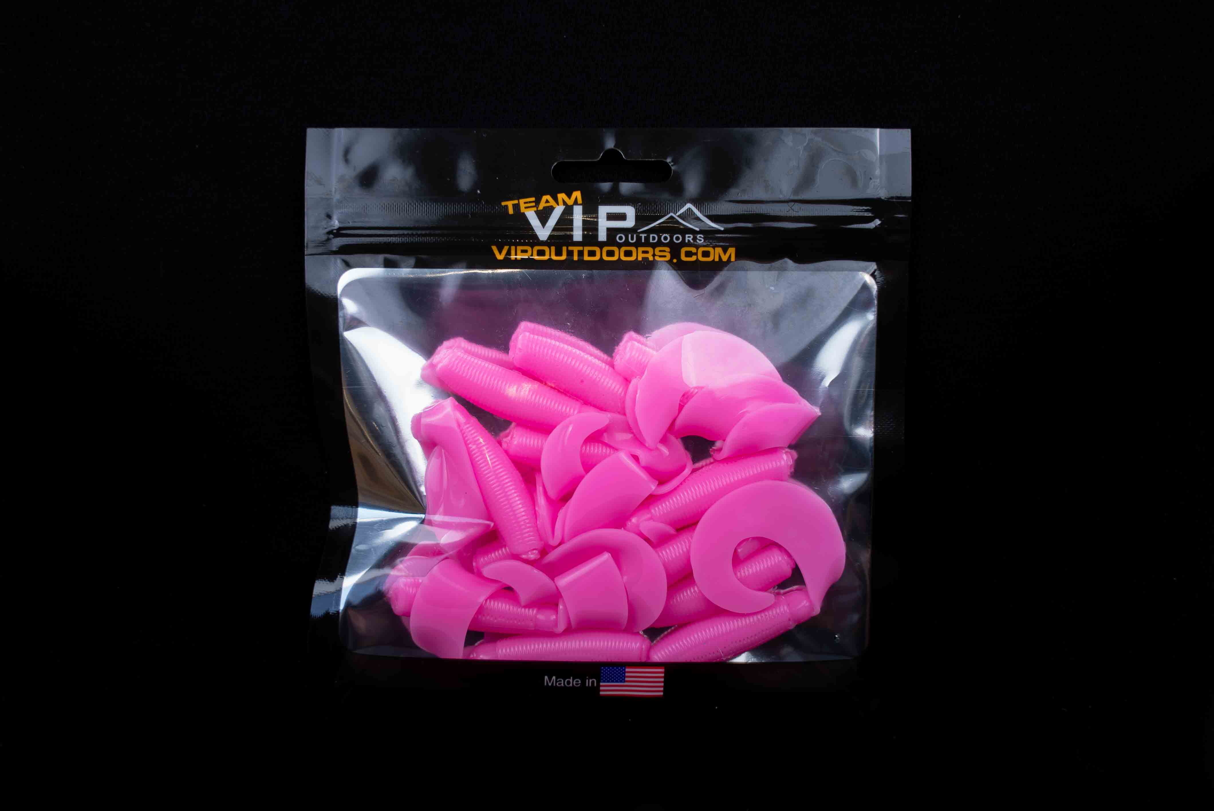 4" "Pink" Curly Tail (12 Pack) – VIP Outdoors