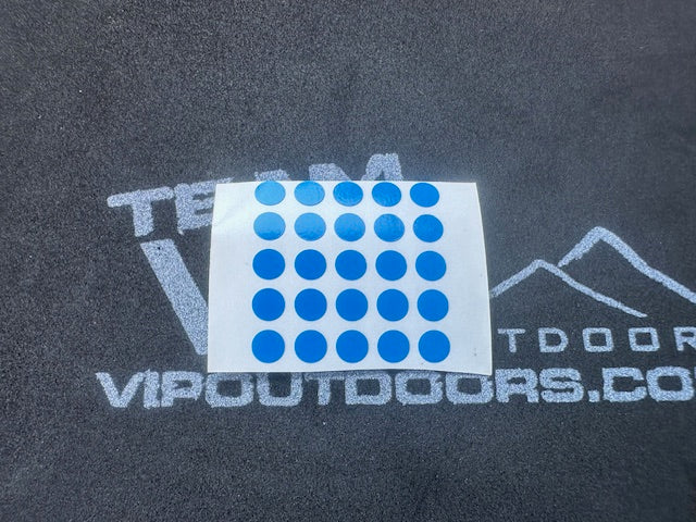 Round "Blue" Dot Stickers (25 pack) – VIP Outdoors