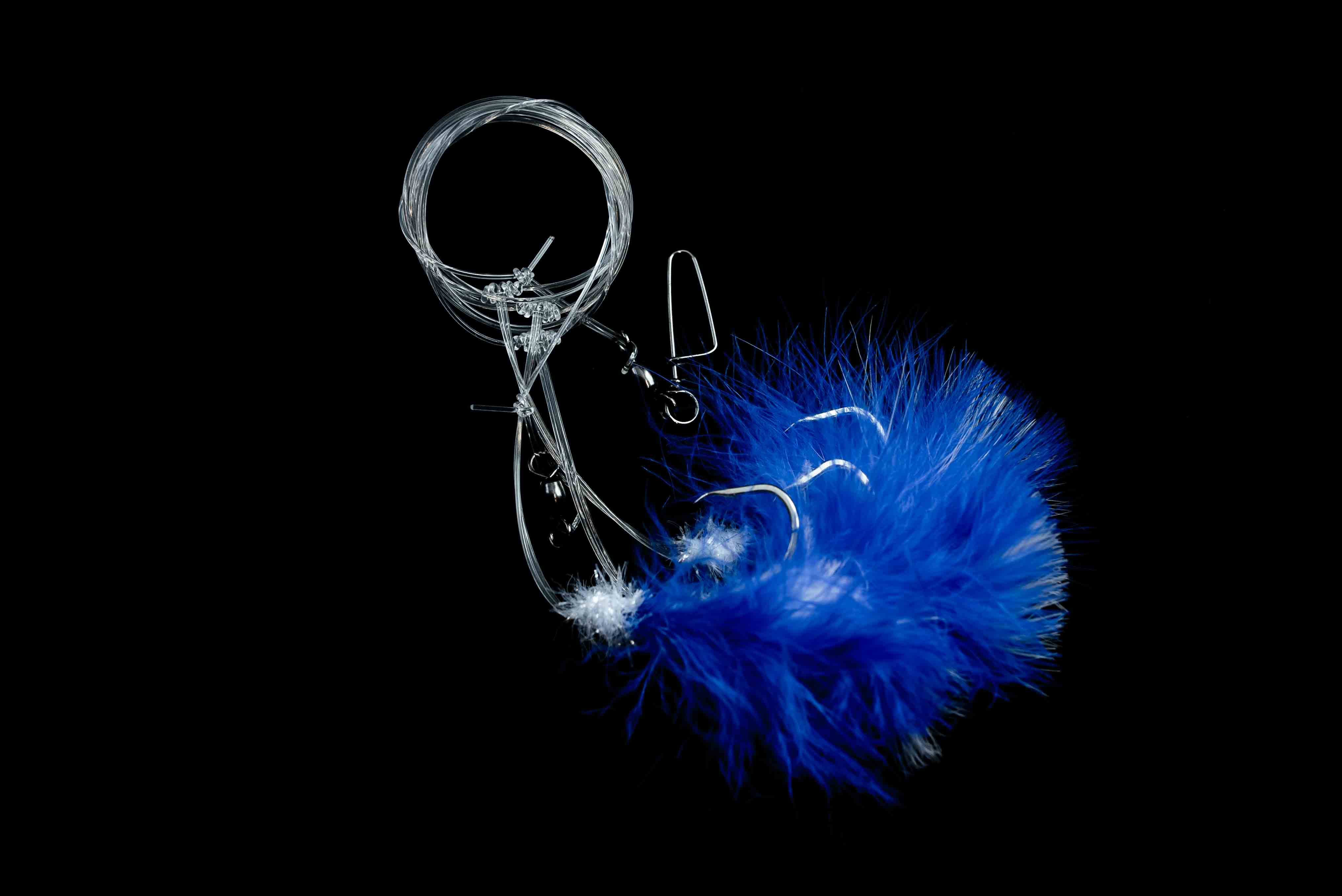 VIP Triple Hook Shrimp Flies "White/Blue" (80lb) – VIP Outdoors