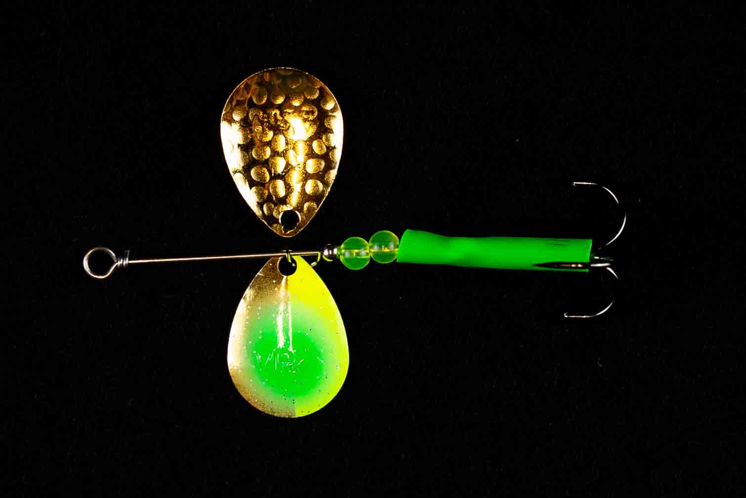 #3 Colorado "Gold Grinch" Salmon Spinner (Single Spinner) – VIP Outdoors