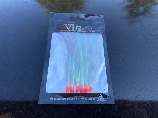 VIP Custom "Pearl" Tube Flies (6 pack) – VIP Outdoors